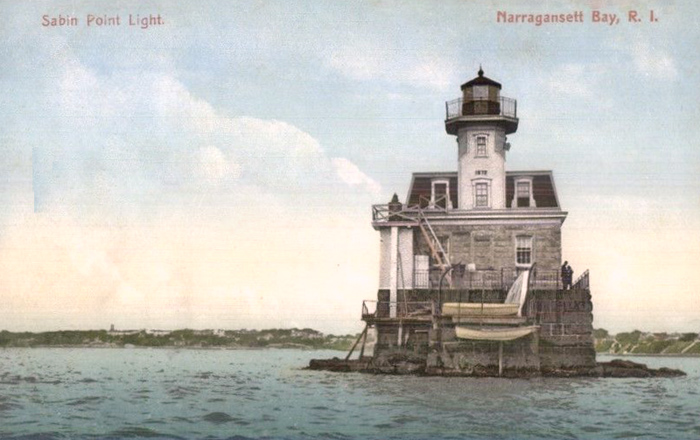 Sabin Point Lighthouse, Rhode Island at Lighthousefriends.com