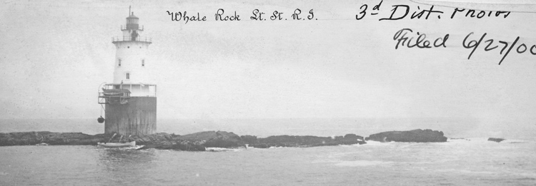 Whale Rock Lighthouse, Rhode Island at Lighthousefriends.com